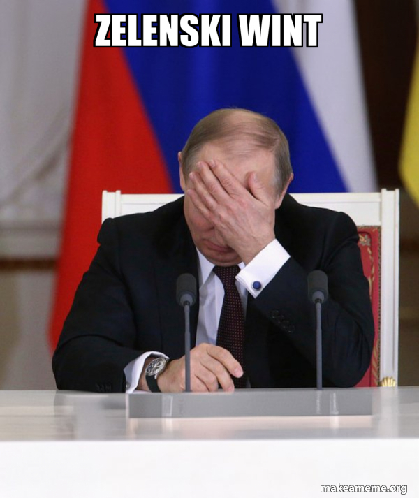 zelenski wint - Putin Facepalm Meme Generator