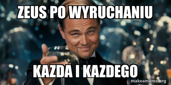 zeus po wyruchaniu kazda i kazdego - Great Gatsby Reaction - Leonardo ...