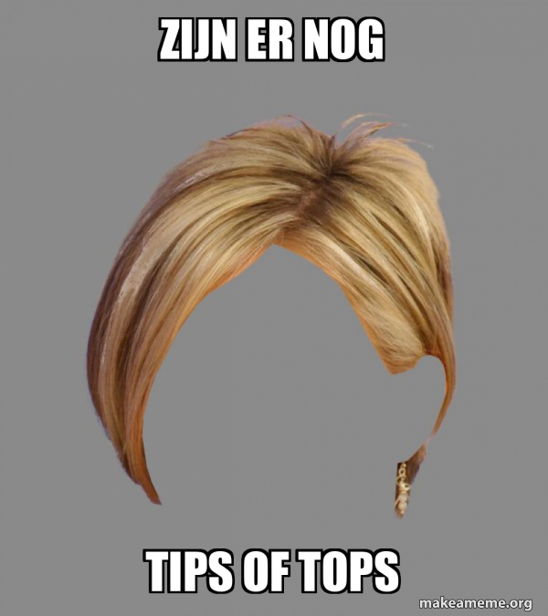 zijn er nog tips of tops - The Karen Hair Meme Generator