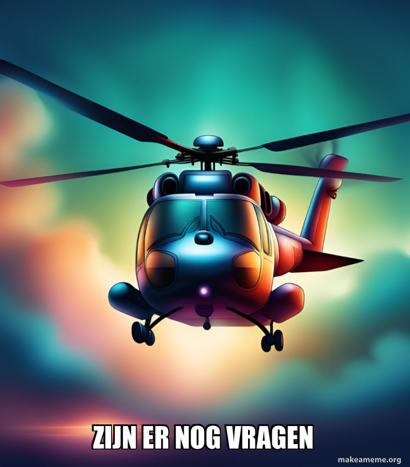 zijn er nog vragen Meme Generator