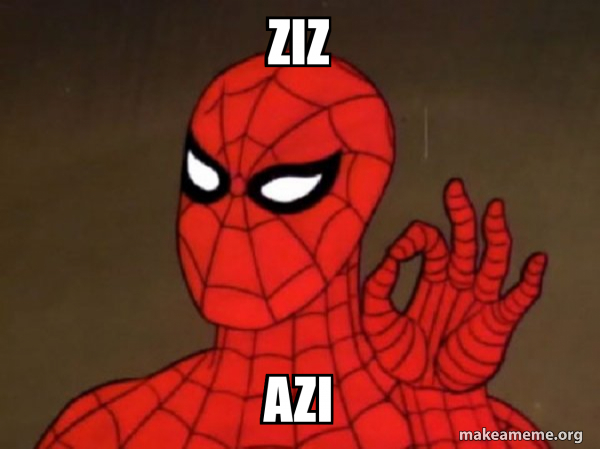 ziz azi - Spiderman - Care factor Zero Meme Generator