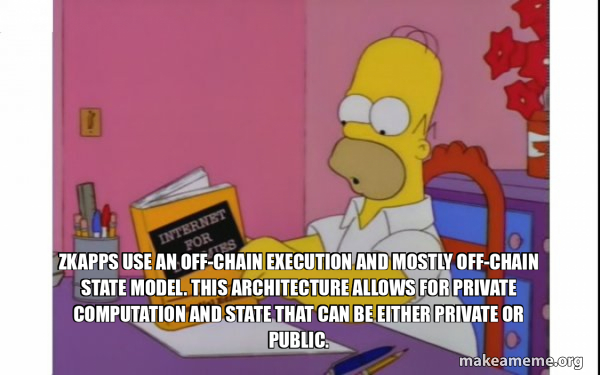 zkApps use an off-chain execution and mostly off-chain state model ...