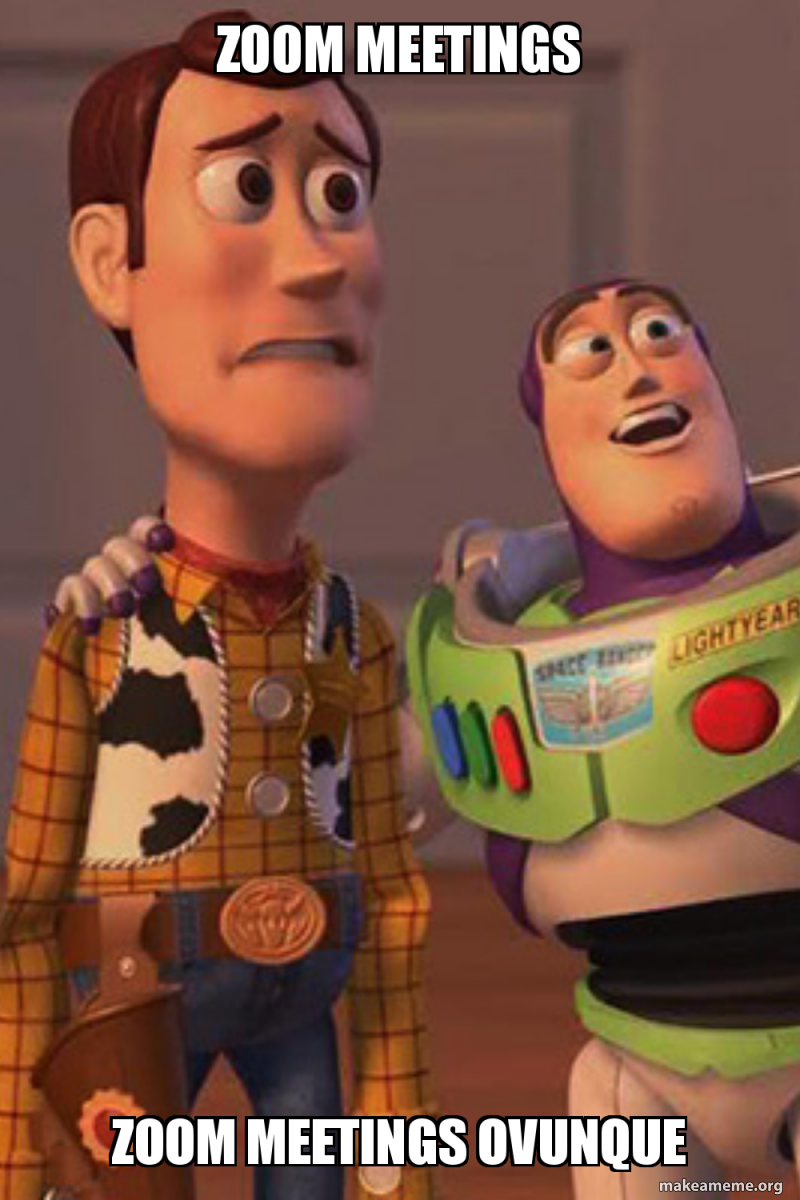 Zoom meetings zoom meetings ovunque Meme Generator