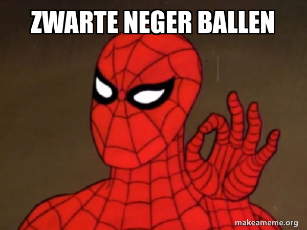 zwarte neger ballen - Spiderman - Care factor Zero Meme Generator